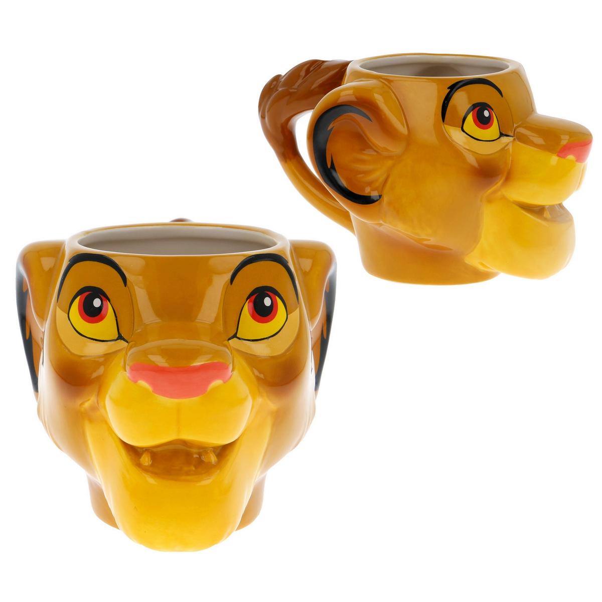 SIMBA HEAD 3D THE LION KING410 ml bögre - Az Oroszlánkirály