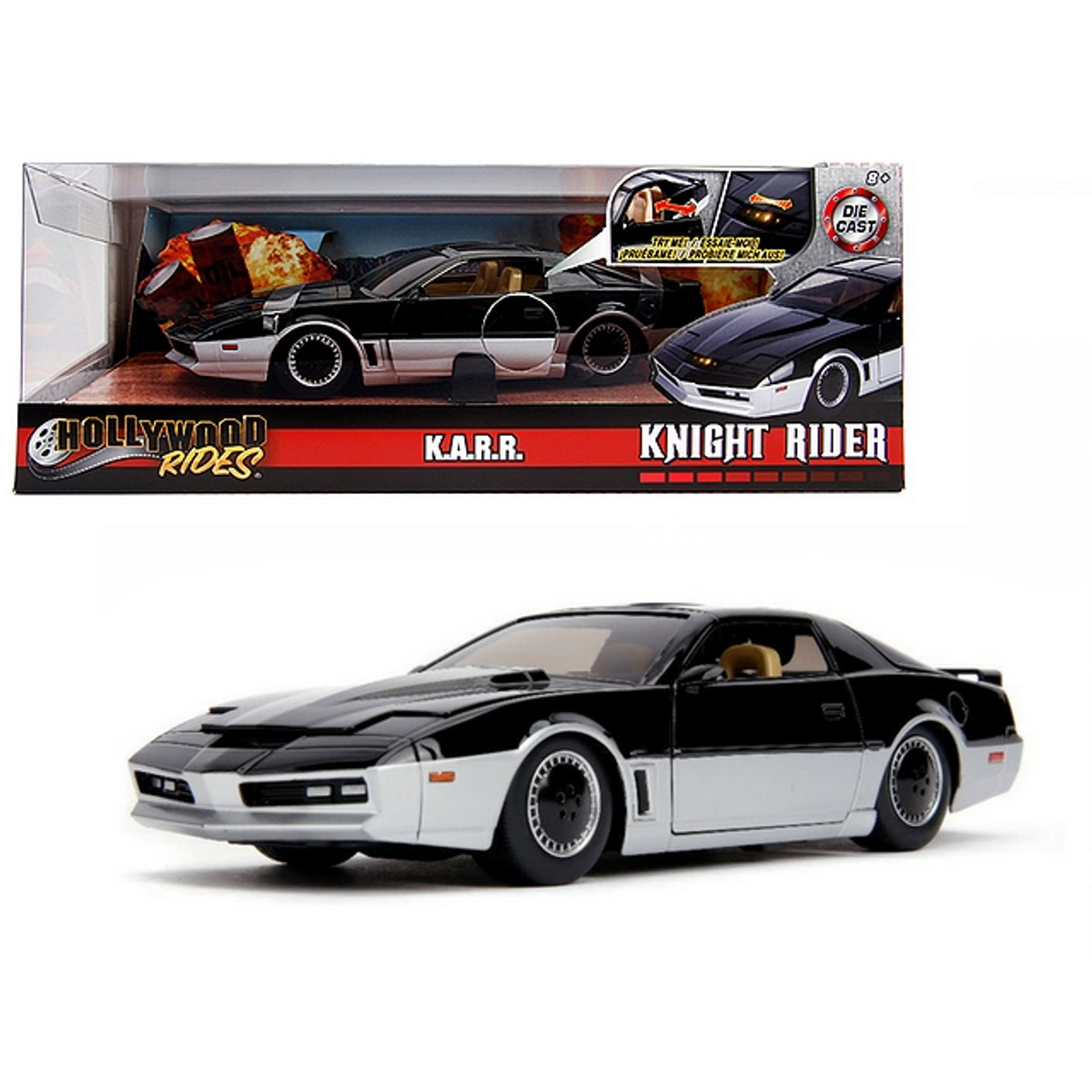 K.A.R.R. KNIGHT RIDER Pontiac Firebird 1982 modell autó 1:24 - Knight Rider