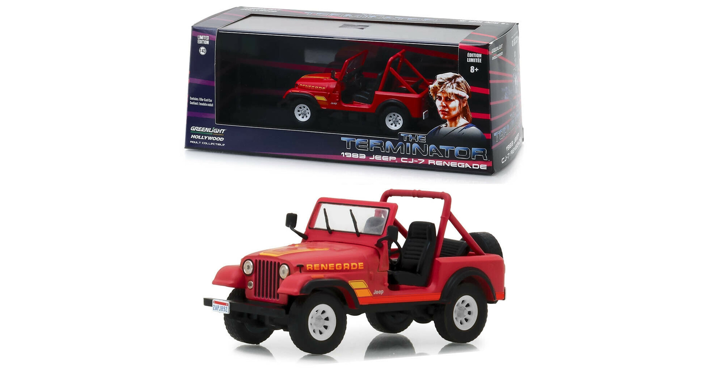 1983 Sarah Conner's Jeep CJ-7 Renegade The Terminator modell autó 1:43 ...