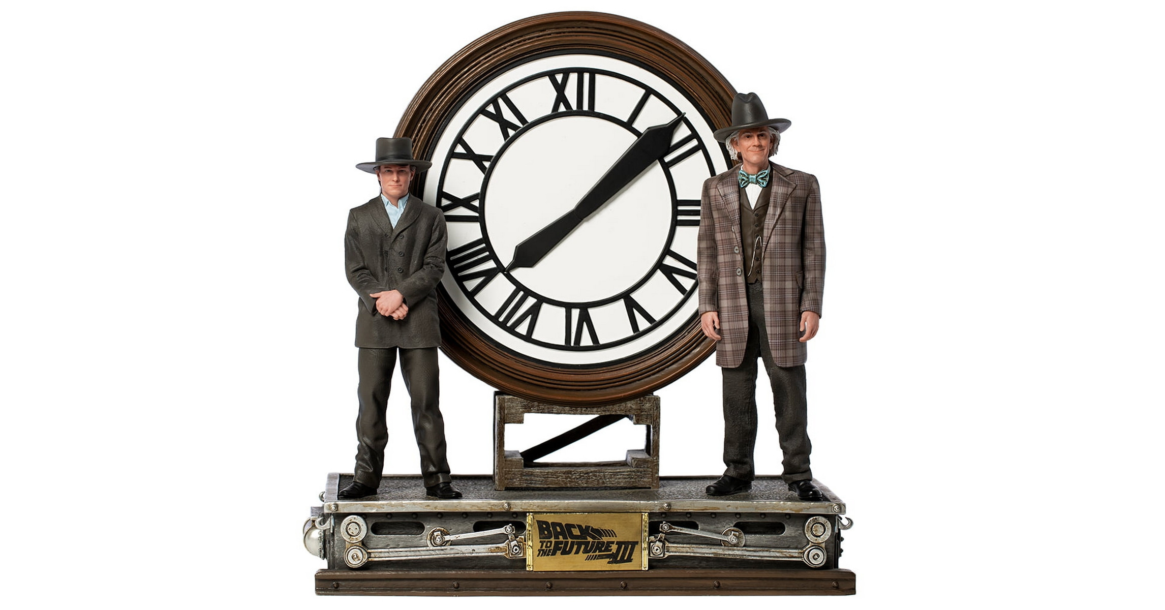 Back to the Future III Marty and Doc at the clock Deluxe Art Limited ...