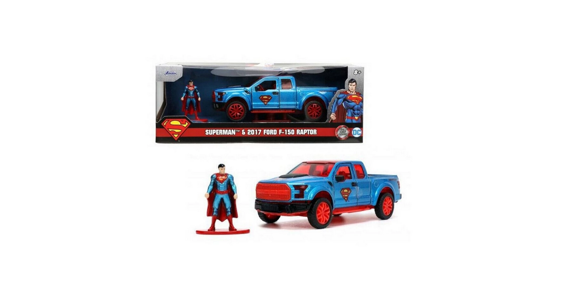Superman & 2017 Ford F-150 Raptor modell autó 1:32 - Superman