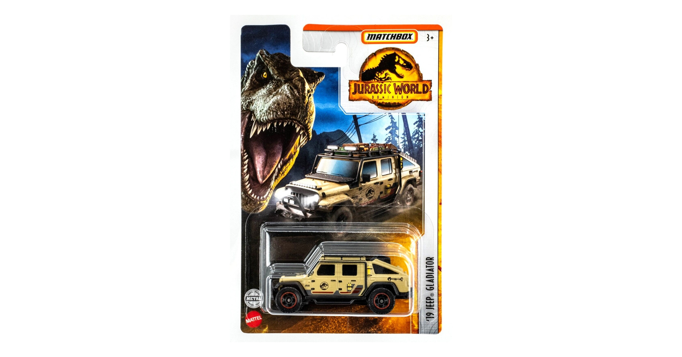 Jurassic World 2019 Jeep Gladiator Matchbox 1:64 - Modell autó Shop 1/64