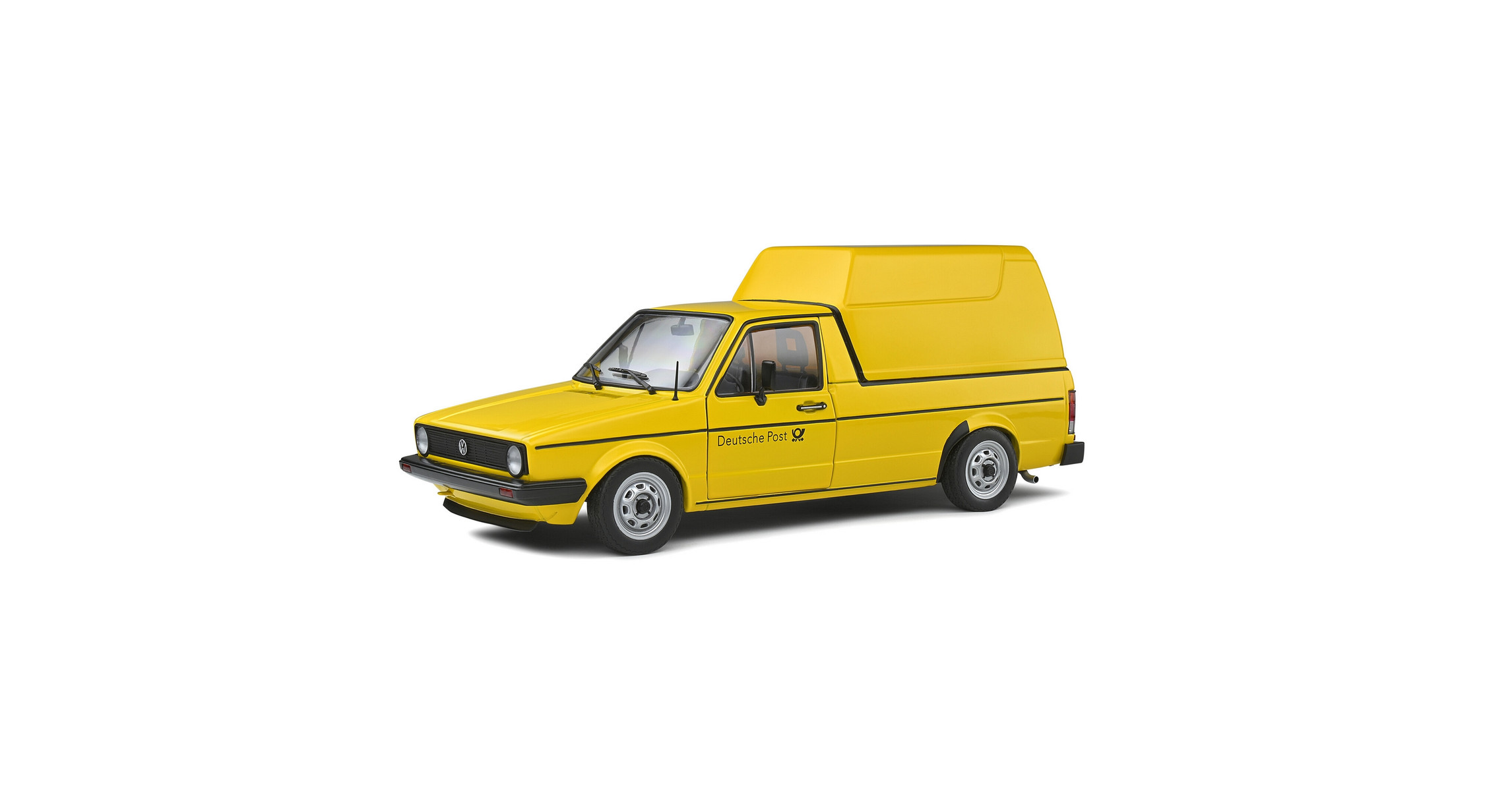 Volkswagen Caddy Mk.1 German Post 1982 sárga modell autó 1:18 - Modell ...