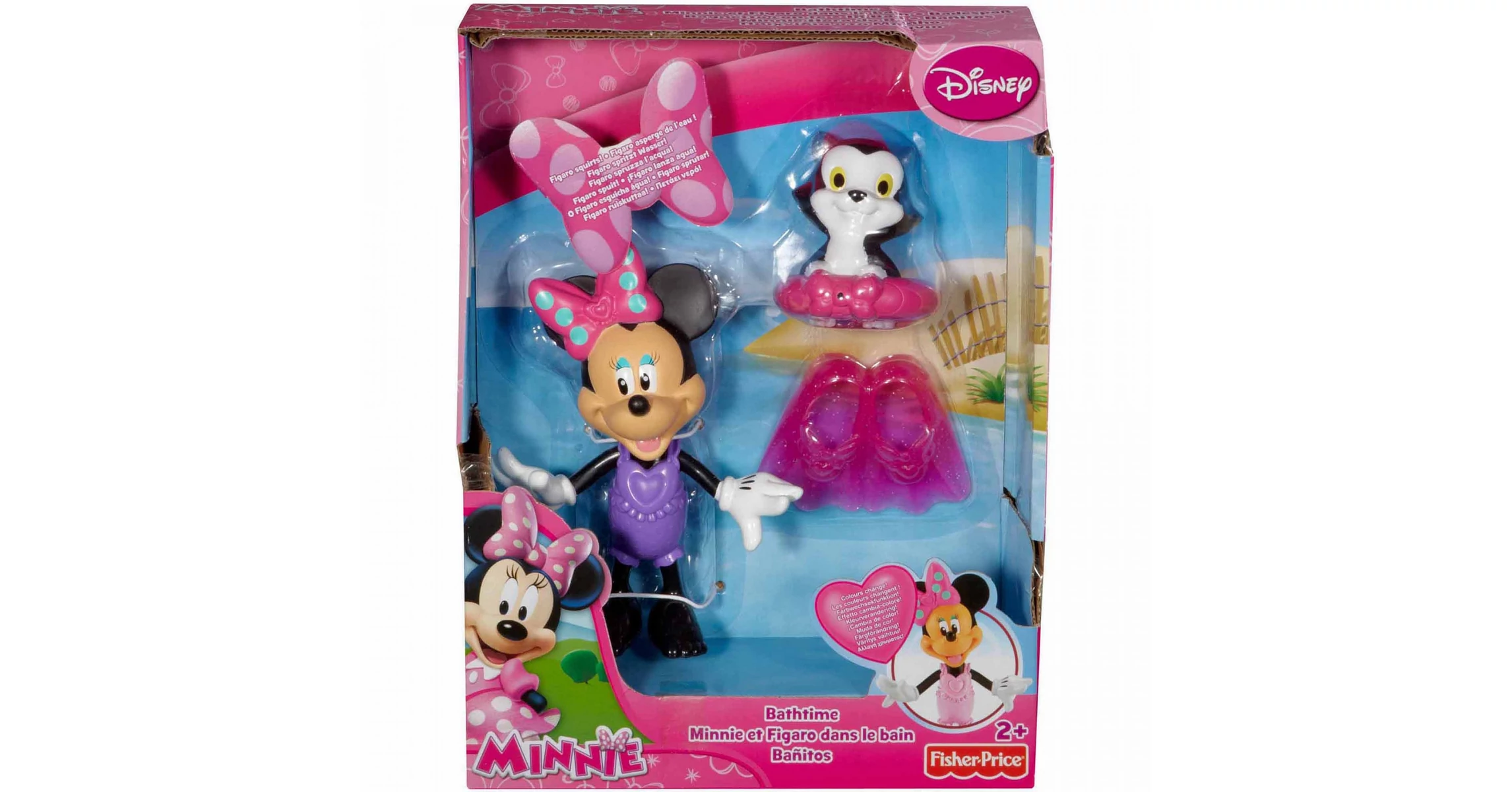 Fisher-Price Bathtime Minnie & Figaro fürdőszoba játékszett - Mickey Mouse