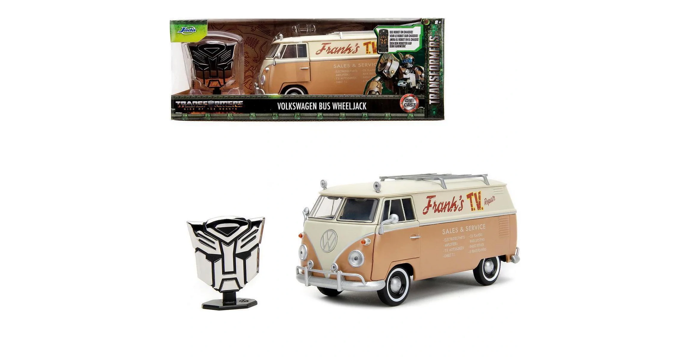 Transformers Rise Of The Beasts Volkswagen Bus Wheeljack modell autó 1: ...