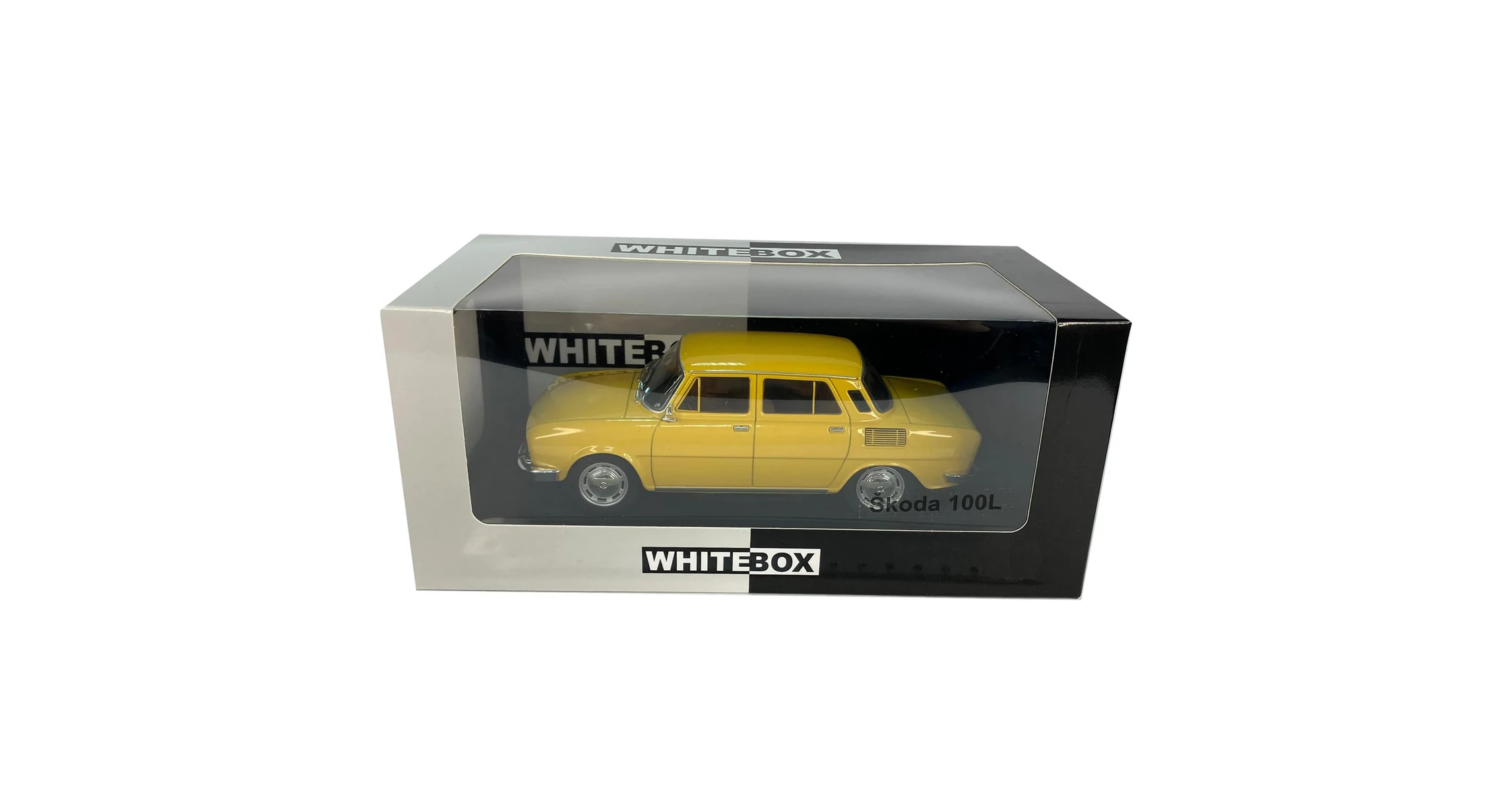 Skoda 100L 1974 sárga modellautó 1:24 - Modell autók 1:24